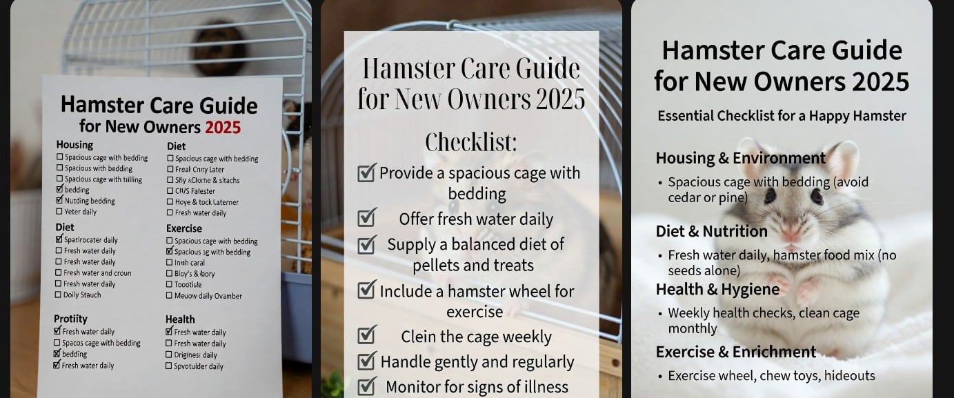 Hamster Care Guide for New Owners 2025: Checklist - PetsFilled Us